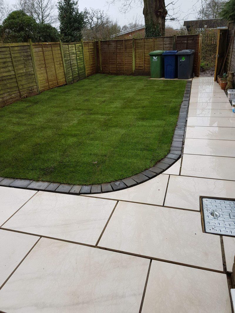 Pocelain paving path – TS Drives & Landscapes